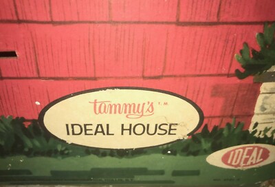 Tammy's Ideal House Vtg 1963 Folding Cardboard Dollhouse 9702-2 USA ...