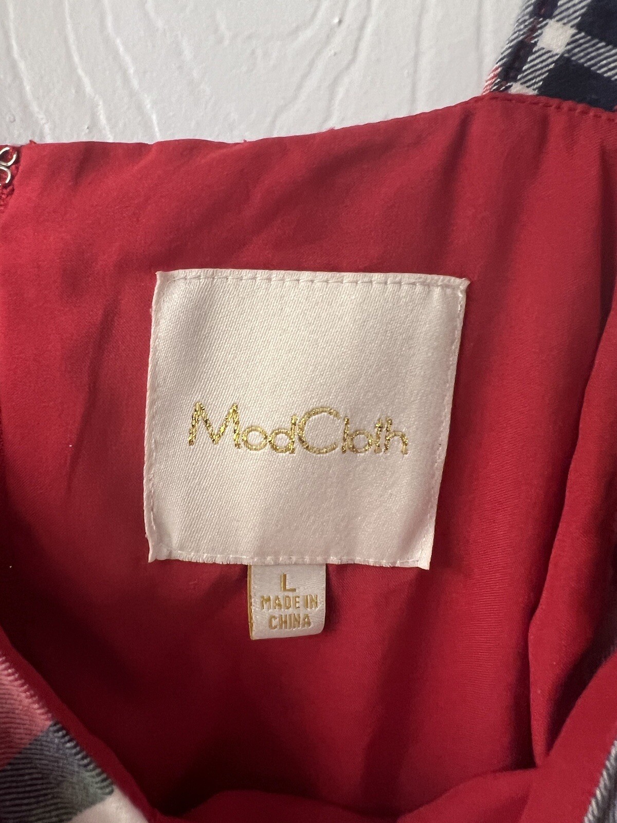 ModCloth Plaid Sun Dress Large W/ Pockets | eBay