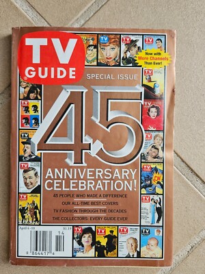 TV GUIDE 1998 April 4 10 45th Anniversary Edition Special Issue ...