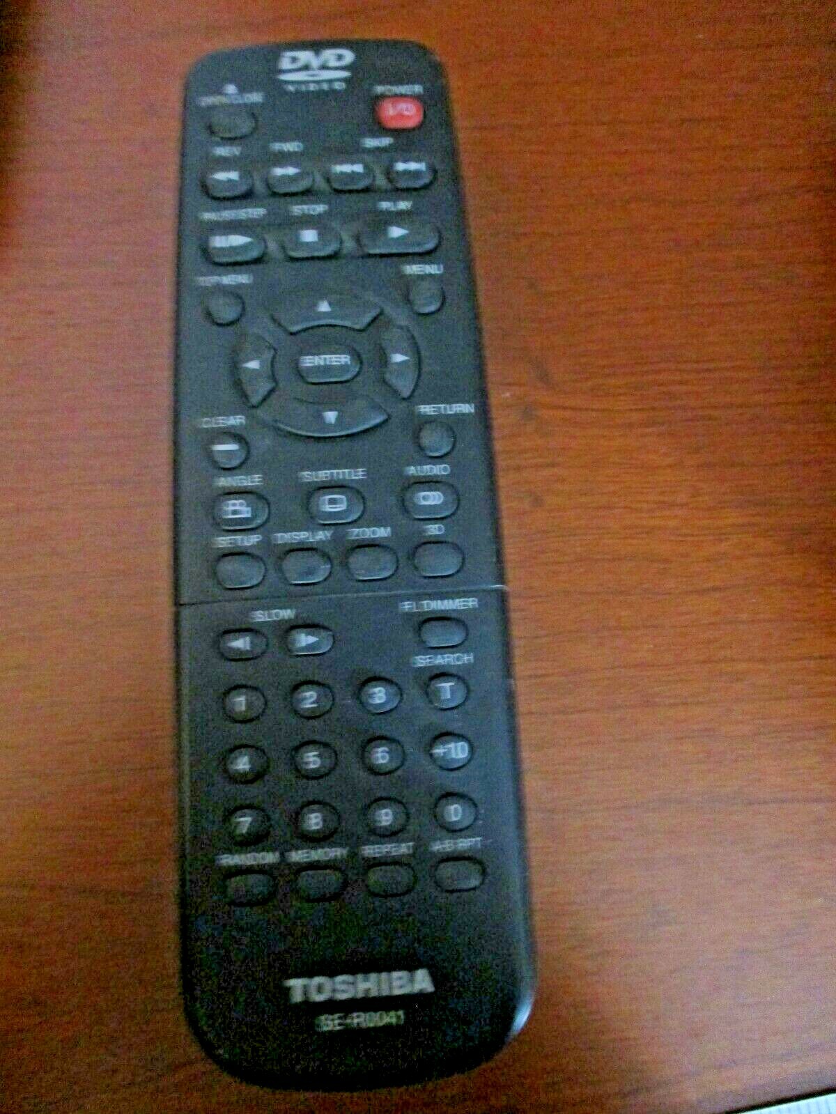 TOSHIBA Black DVD VIDEO REMOTE CONTROL~SE-R0041 | eBay