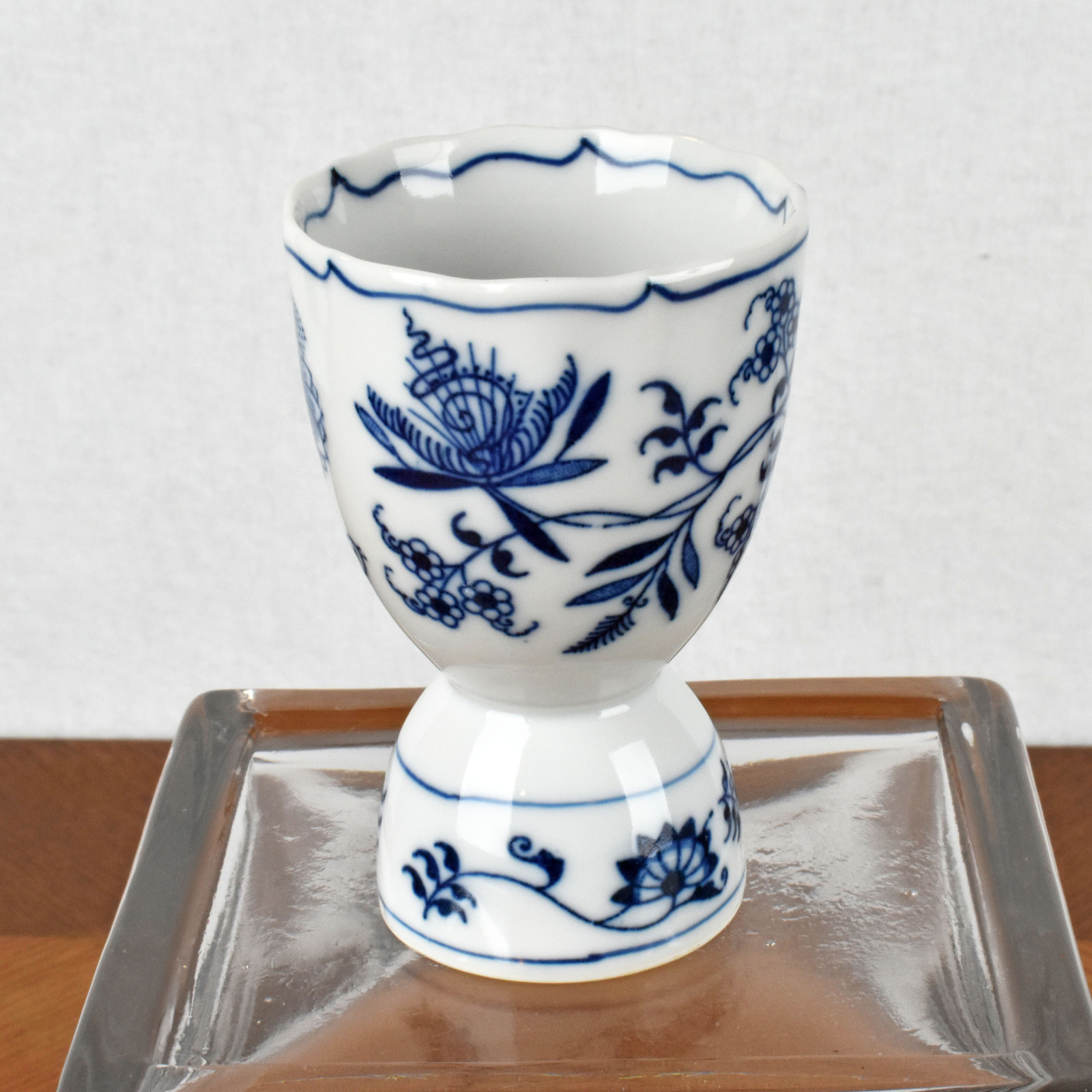 Vintage Blue Danube Onion Pattern Egg Cup Server (Design Patent 99183 ...