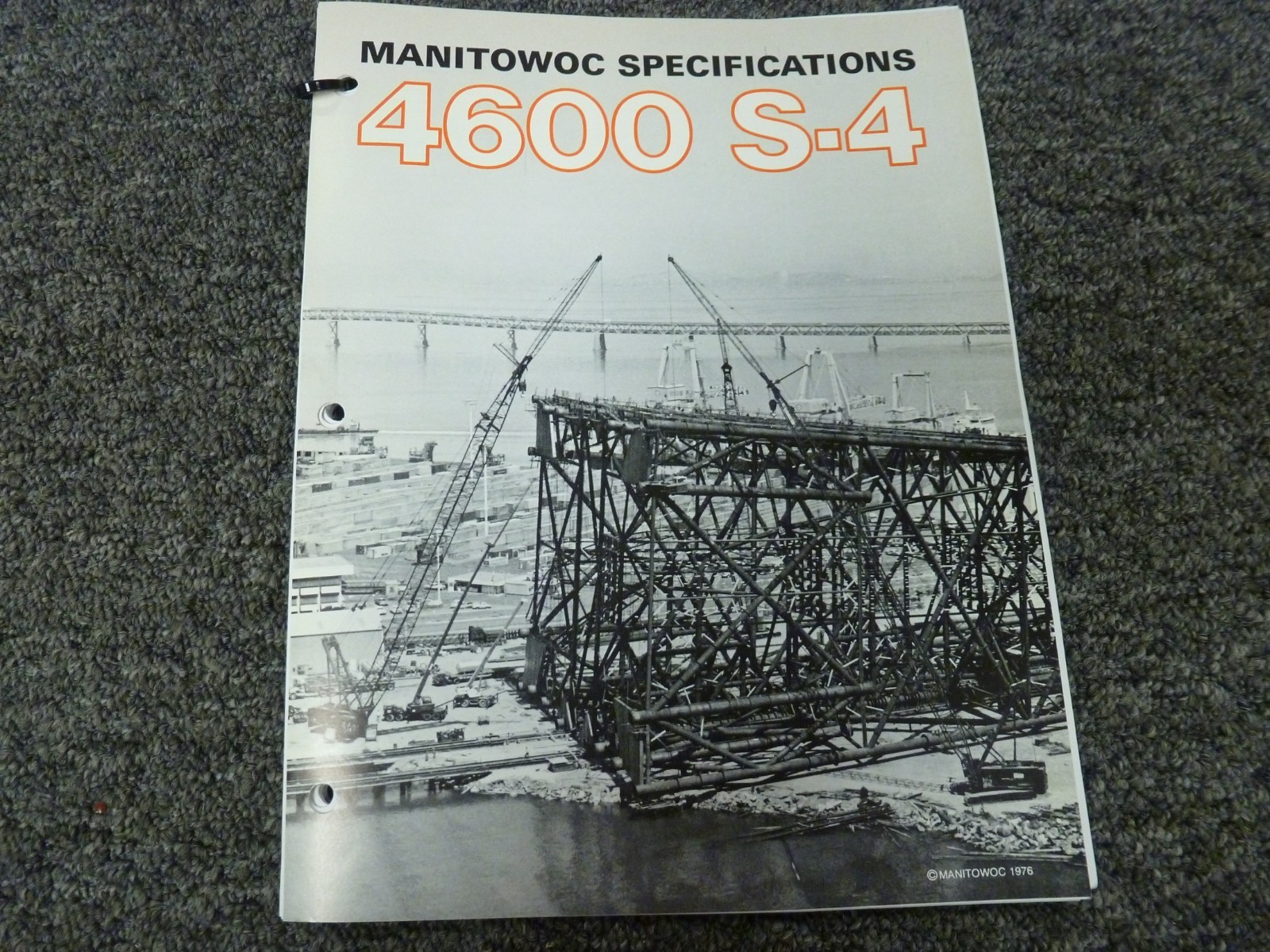 Manitowoc 4600 S4 Ringer Crawler Lift Crane Service Specifications ...
