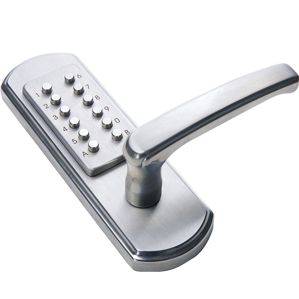 Full Size All-Weather Mechanical Keyless Door Lock Code Keypad Entry ...