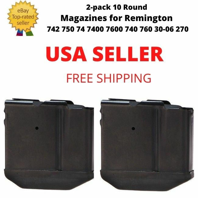 2-pack 10rd Magazines for Remington 742 750 74 7400 7600 740 760 30-06 ...