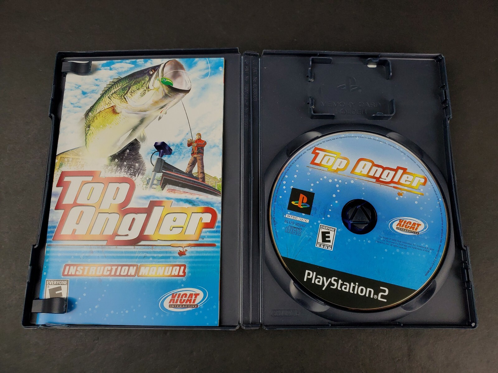 Top Angler: Real Bass Fishing (PlayStation 2 PS2, 2002) Complete Game ...