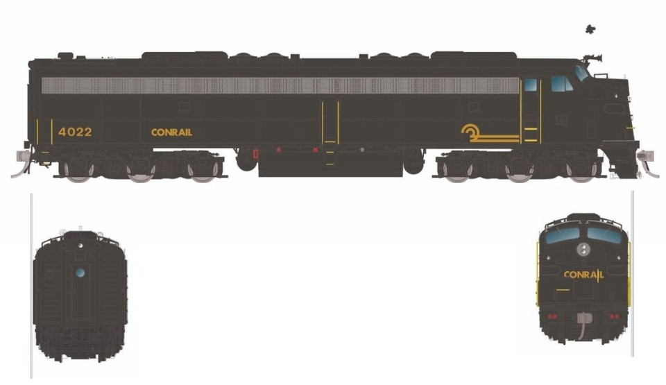 Rapido HO 28309 EMD E8 Conrail Executive 4022 ex-EL DC/Silent | eBay
