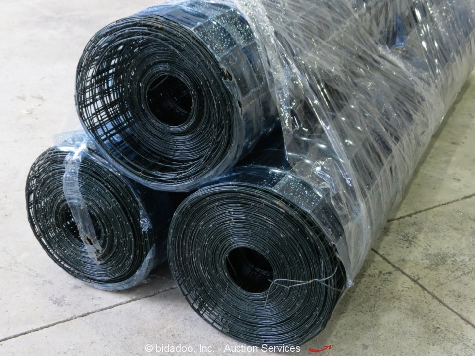 Aboss 100' Coated Wire Mesh Fencing Yard Farm Ranch Fence (3) Rolls ...