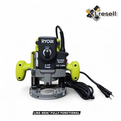 Ryobi RE180PL1G 2HP Variable Speed Plunge Router 1/2" Collet | eBay