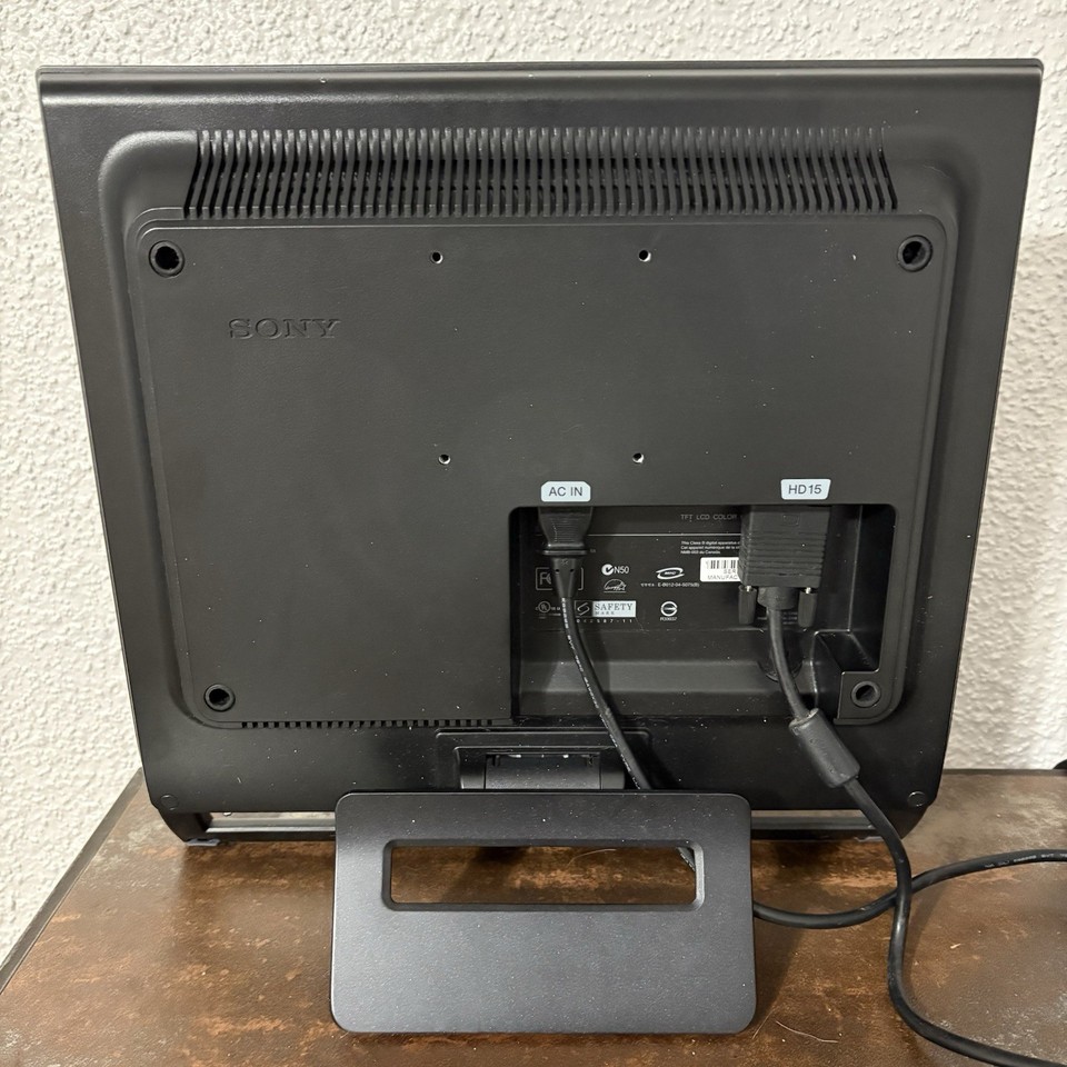 Sony SDM-HS75 17” TFT LCD Color Computer Monitor Tested Working with ...