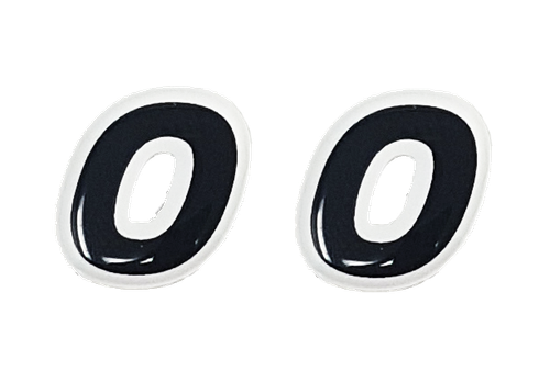 Sticker Number " 0 " 3D Table By 4,5 X 2,5 CM | eBay Australia