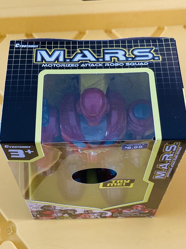 Cybotronix MARS Red Revo Walking Robot New in box 7" Motorized Attack ...