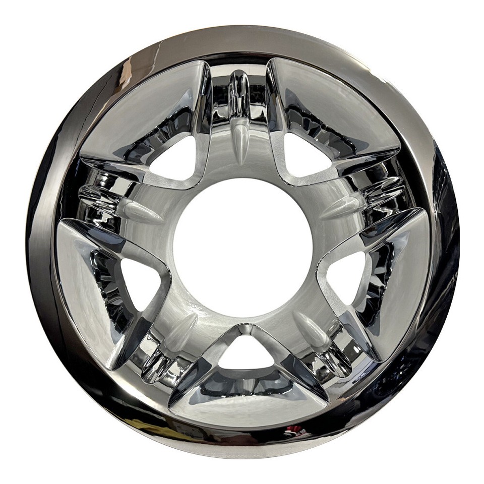 4 Chrome 17" Dually Wheel Simulators Dual Rim Liners for 08-10 ...