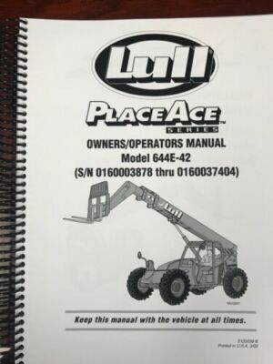 Manuals & Books - Lull Manual