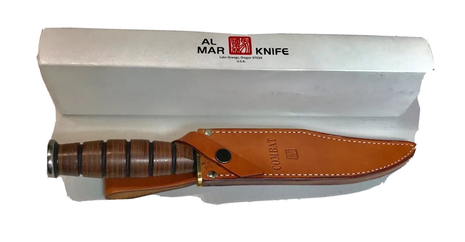 Vintage Al Mar Grunt Bowie Blade Dagger Knife "Middle East War" 13"L ...