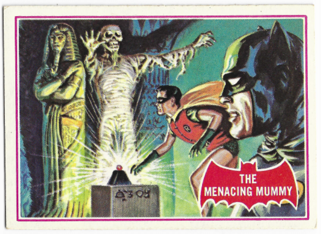 1966 Topps Batman Series A (Red Bat Logo) - 3A The Menacing Mummy ...