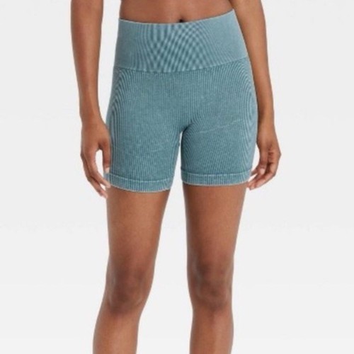 Colsie Women's Ribbed Green Bike Shorts Size XL | eBay