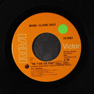 Marie-Claire Daly: Rainy Jane / C'est Ma Faute À Moi RCA 7" Single 45 ...