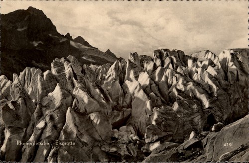 RPPC Rhone Glacier Eisgrotte Switzerland vintage postcard a940 | eBay
