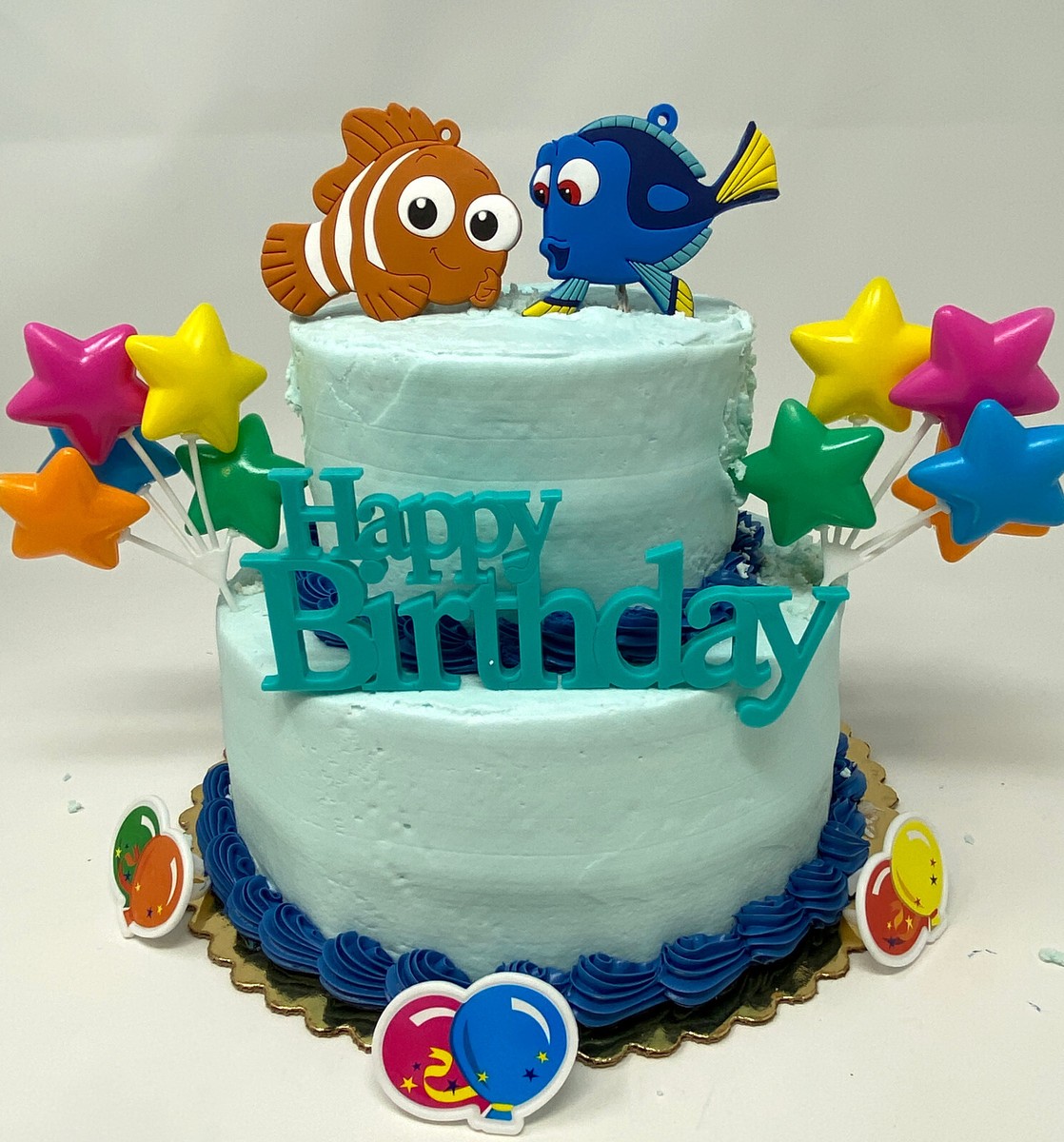 Edible Finding Nemo Dory Wafer Cake Topper Birthday Party