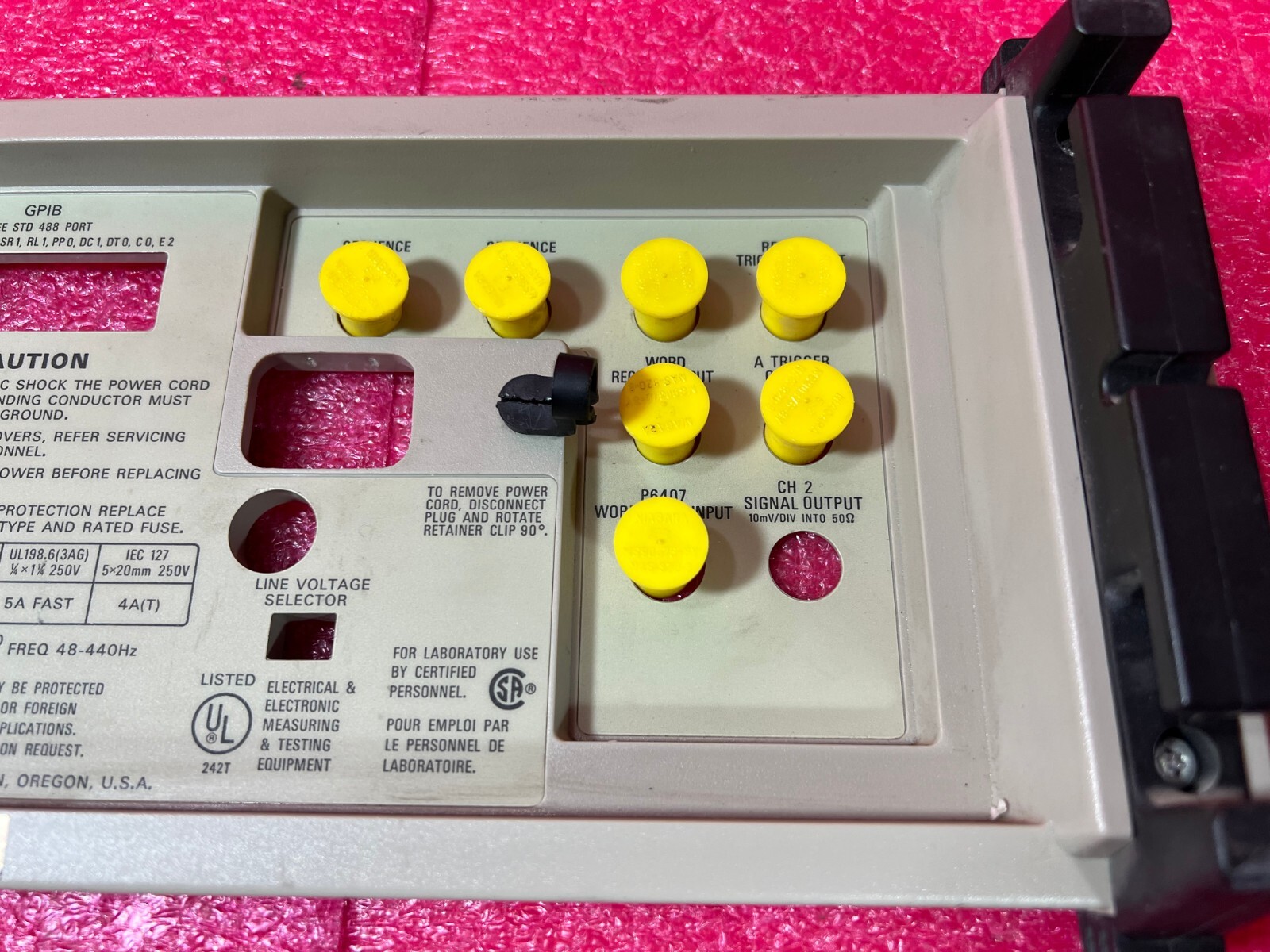Tektronix 2430A Digital Oscilloscope 2 Channel Back Panel | eBay