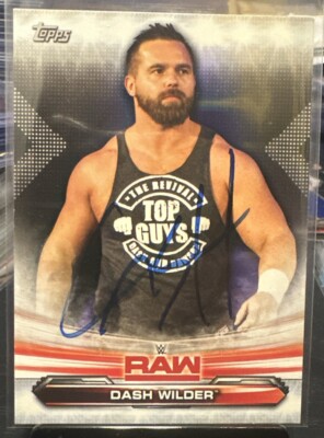 Dash Wilder Signed 2019 WWE Topps Raw Card Cash Wheeler AEW | eBay