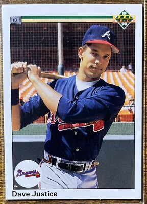 DAVID JUSTICE 1990 UPPER DECK #711 ROOKIE RC ATLANTA BRAVES | eBay
