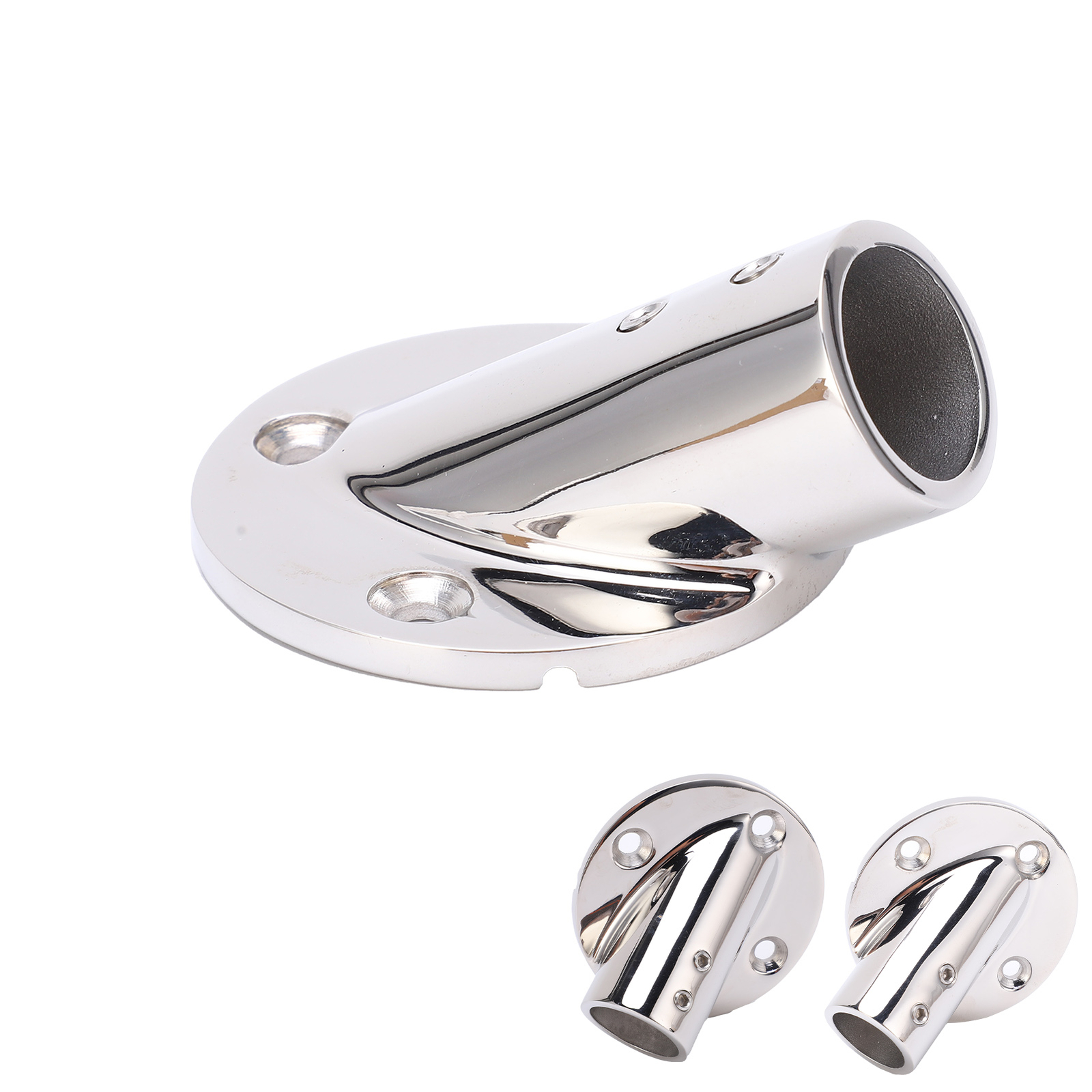 Marine Boat Hand Rail Fittings Stainless Steel 30 Degree Pipe Round ...
