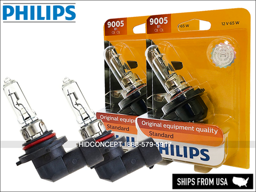 Philips 9005 HB3 OEM Original Standard Headlight Halogen Bulbs 9005B1 ...