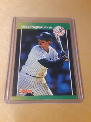 1989 Donruss #127 MIKE PAGLIARULO New York Yankees Baseball Card, 3rd ...