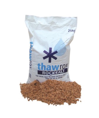 25kg Of Brown Rock Salt Anti-Freeze De-icing Rock Salt Grit Gravel Ice ...