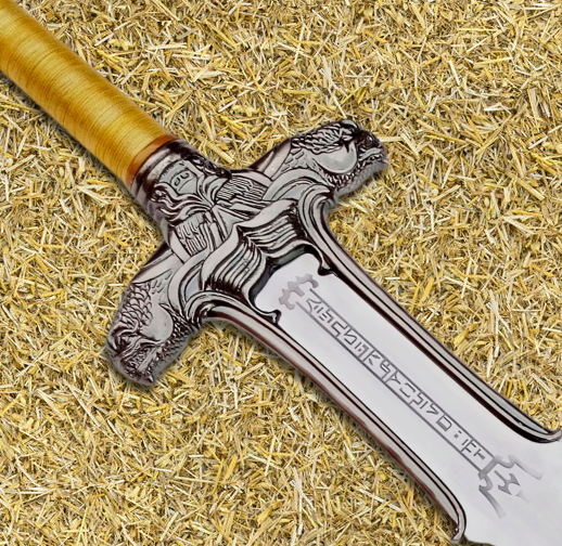 Pair:Carbon Steel Conan Sword Barbarian Sword+Xena Sword Warrior ...