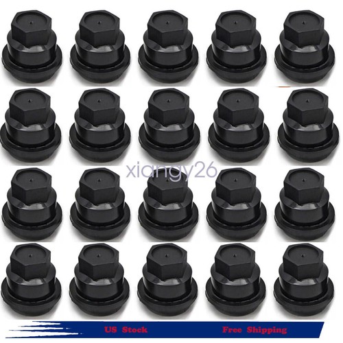 20 PCS BLACK LUG NUT COVERS CAP M24-2.0, Hex 19mm for Chevrolet S10 ...