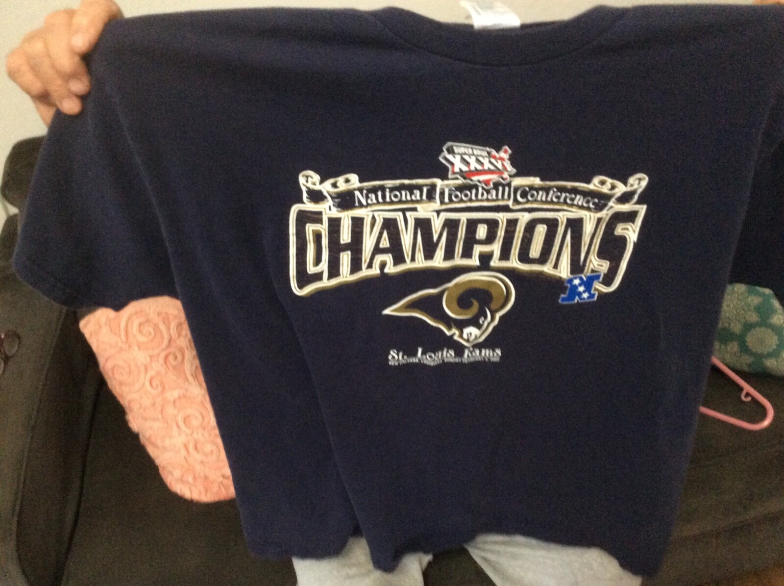 2002 St. Louis Rams NFC Champions Super Bowl Shirt Size 2XL | eBay