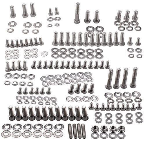 Engine Bolts Kit Stainless Small Block Fit for Chevy SBC 265 283 305 ...