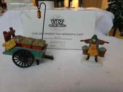 Dept 56 Dickens - Chelsea Market Fish Monger & Cart | eBay