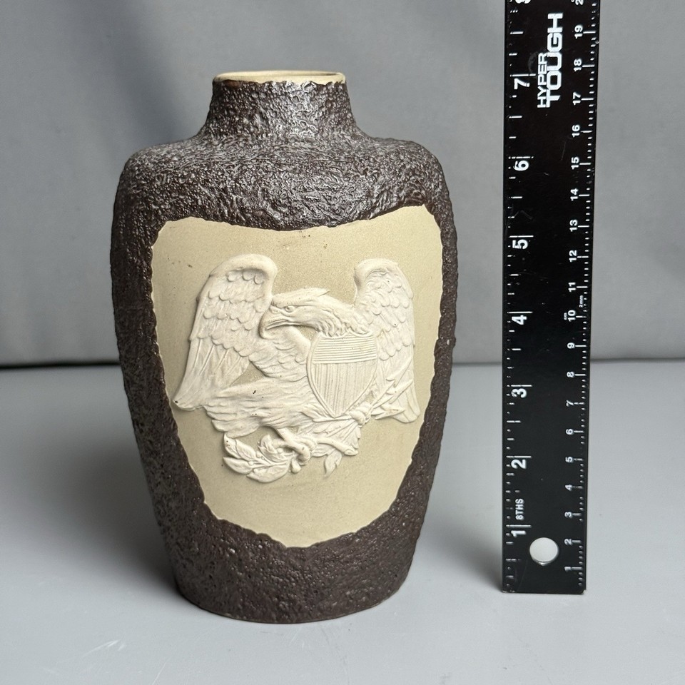 A. Radford American Art Pottery Jasperware Abraham Lincoln Vase #12 ...