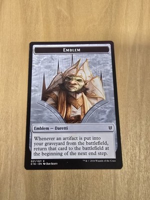 Daretti Emblem / Thopter Token Dual Sided - #021 (NM) Commander 2016 ...