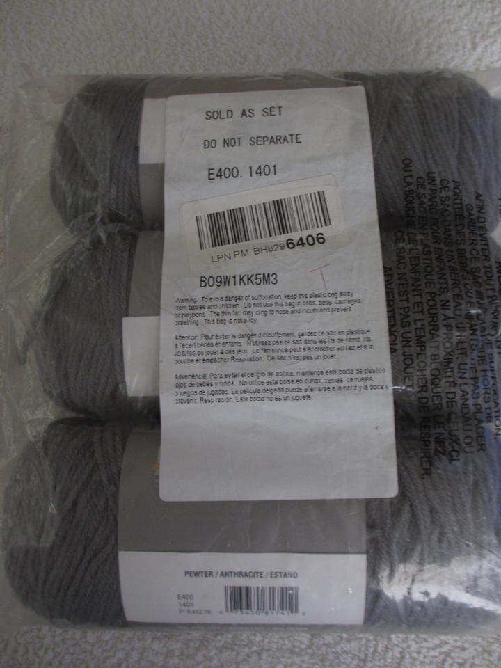 3 x RED HEART With Love Yarn, 338m, Pewter | eBay Australia
