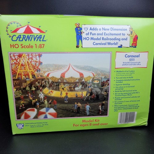 HO Scale IHC Carnival #5111 Carousel Model Kit for Train Set. New. Open ...