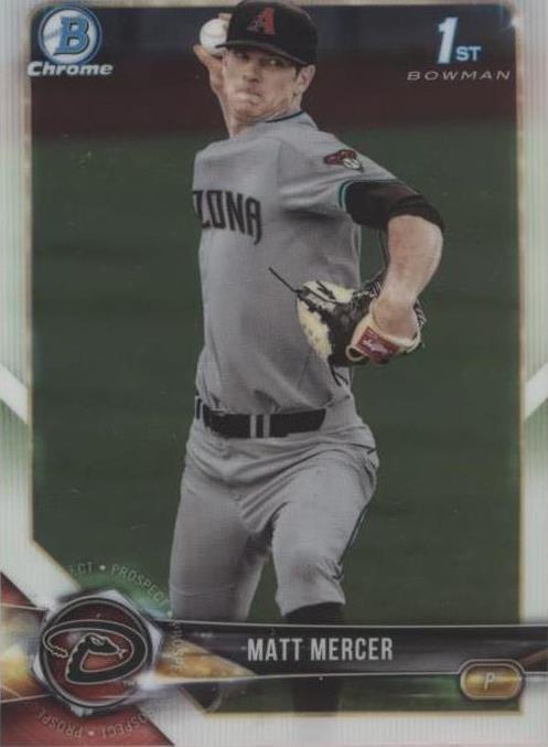 2018 Bowman Draft - Chrome Matt Mercer #BDC-143 (RC) for sale online | eBay