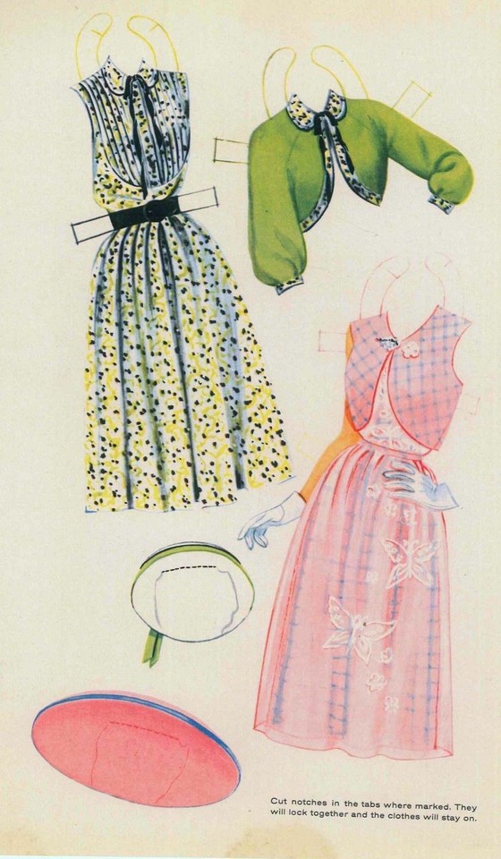 VINTGE 1960s CANDY QUEENS PAPER DOLL Pretty ORIG SIZE UNCUT REPOR READ ...