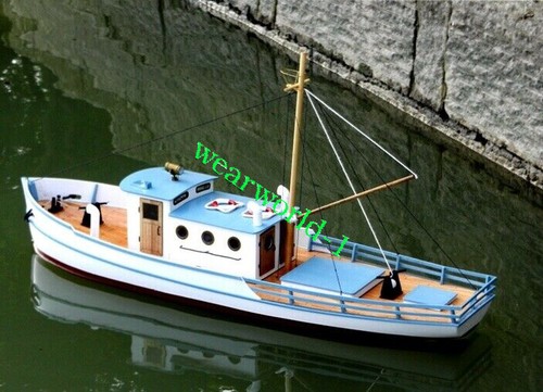 RC model fishing boat NAXOS motor yacht - FRP Hull and Plywood Boat DIY ...