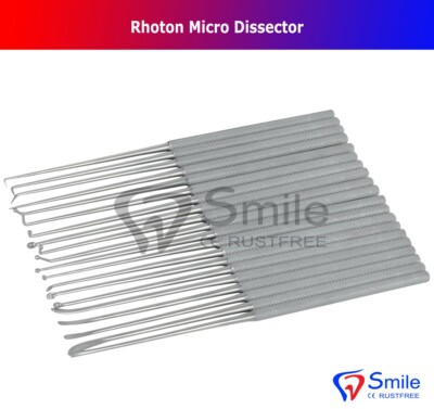 Rhoton Micro Dissectors 20 Pcs Set Neurosurgery Micro Dissectors ...