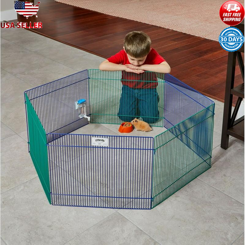 Small Animal Play Pen 15"x19" Epoxy Coated Panels Hamsters Gerbils ...