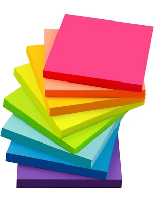 Sticky Post It Notes Removable 76 X 76 Adhesive Memo Pads Reminder ...