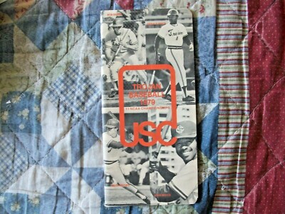1979 USC TROJANS BASEBALL MEDIA GUIDE Yearbook 1978 College World ...