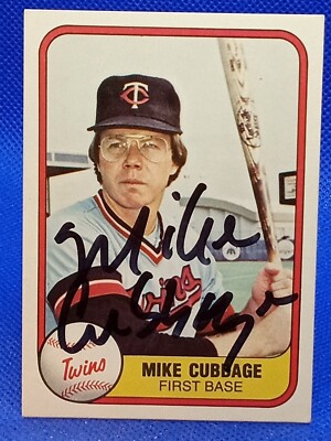 AUTOGRAPH Mike Cubbage 1981 Fleer #566 AUTO | eBay