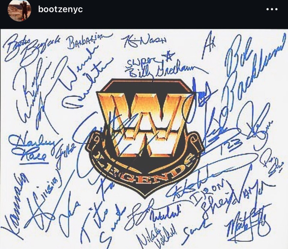 WWF WWE 28+ AUTOGRAPHED SIGNED RARE WWE LEGENDS CANVAS 11X14 A MUST ...