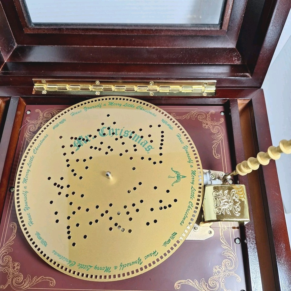 Vintage 2000 RARE Mr. Christmas Animated Holiday Symphonium Music Box w ...