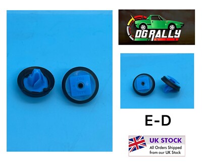 Jeep Renegade Fiat 500X 2x Blue Arch Side Skirt Trim Moulding Clips ...